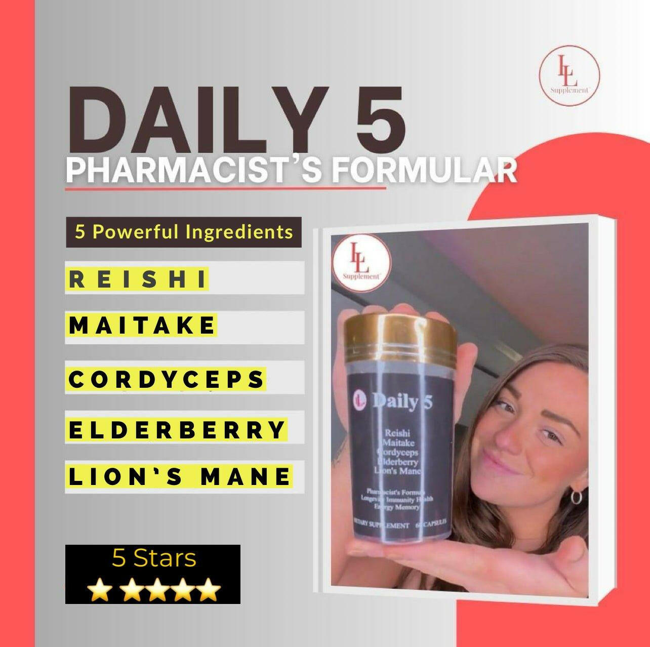 Daily 5 Powerful Antioxidants Pharmacist's Formulation, Daily Vitamins ...